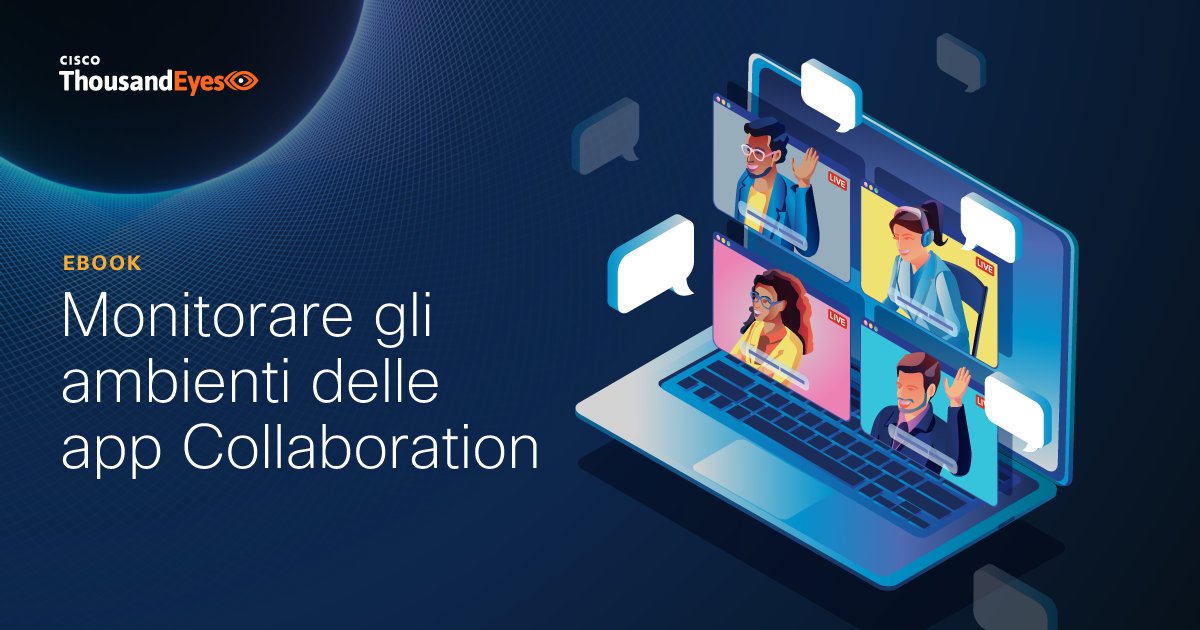 Monitoraggio degli ambienti Webex, Zoom e Microsoft Teams