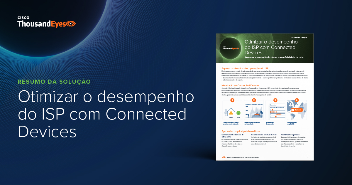 Otimizar o desempenho do ISP com Connected Devices