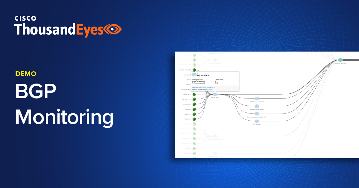 Take Control of Your Network | ThousandEyes BGP Monitoring