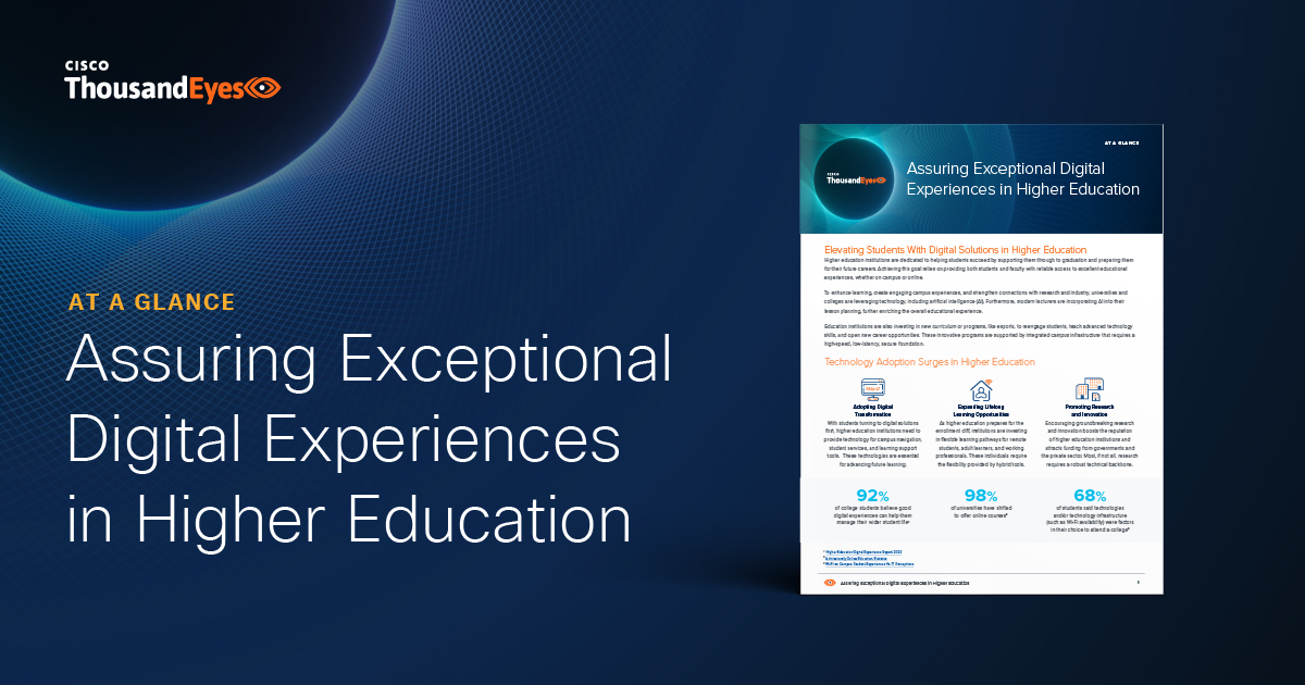 Assuring Digital Experiences in Higher Education