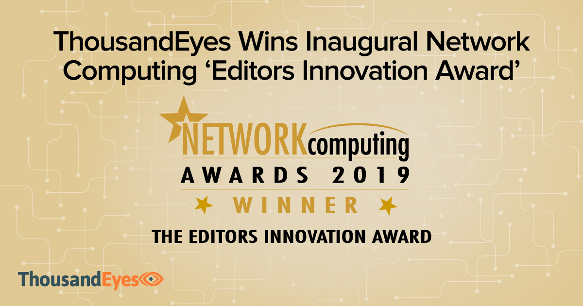 Network Computing 'Editors Innovation Award' Win