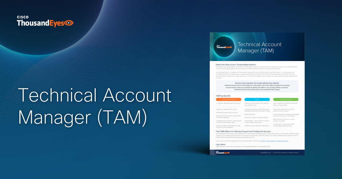 Technical Account Manager (TAM) Premium Support Overview
