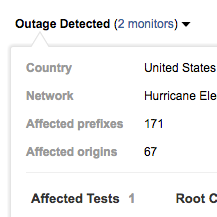 Identifying Root Cause with BGP Routing Outage Detection