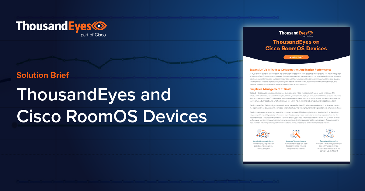 ThousandEyes on Cisco RoomOS Devices