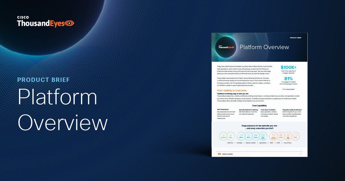 ThousandEyes Platform Overview
