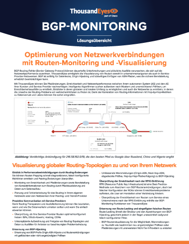 BGP-Monitoring | Lösungsübersicht