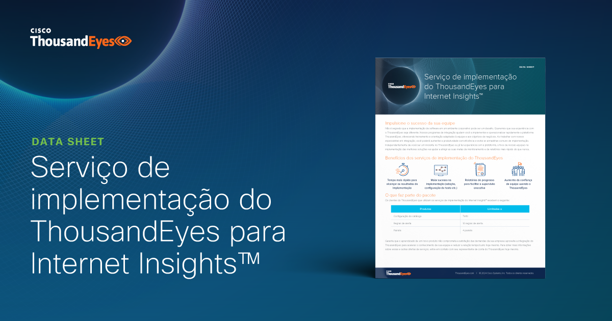 Serviço de implementação para Internet Insights