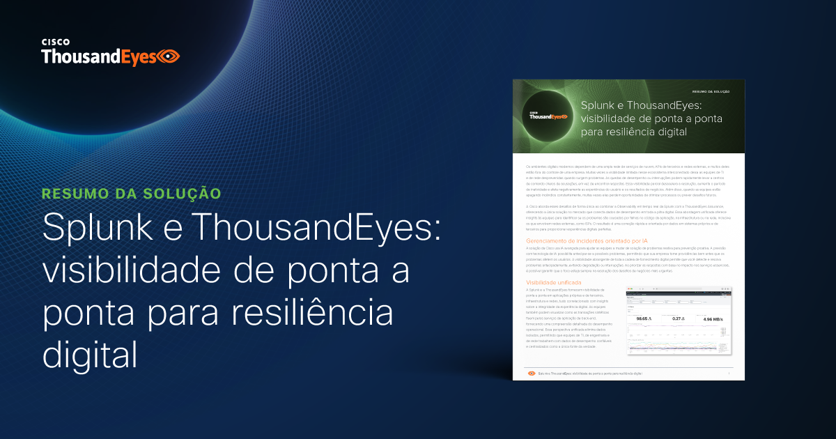 Splunk + ThousandEyes