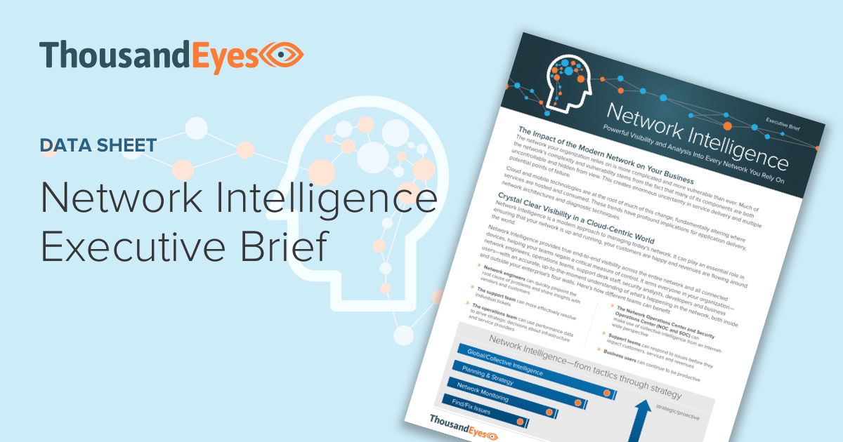 Network Intelligence Executive Brief | Data Sheet