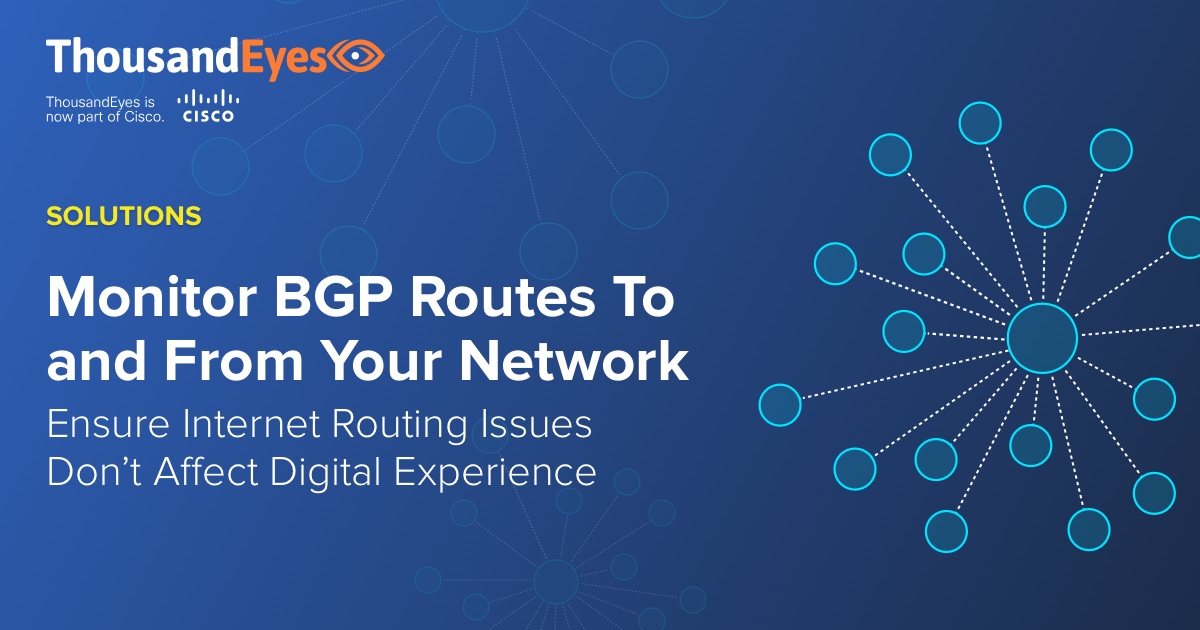 BGP Route Network Monitoring Solution