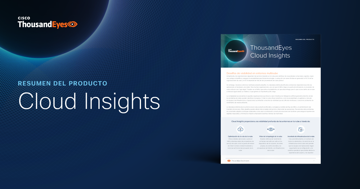 Información general sobre Cloud Insights